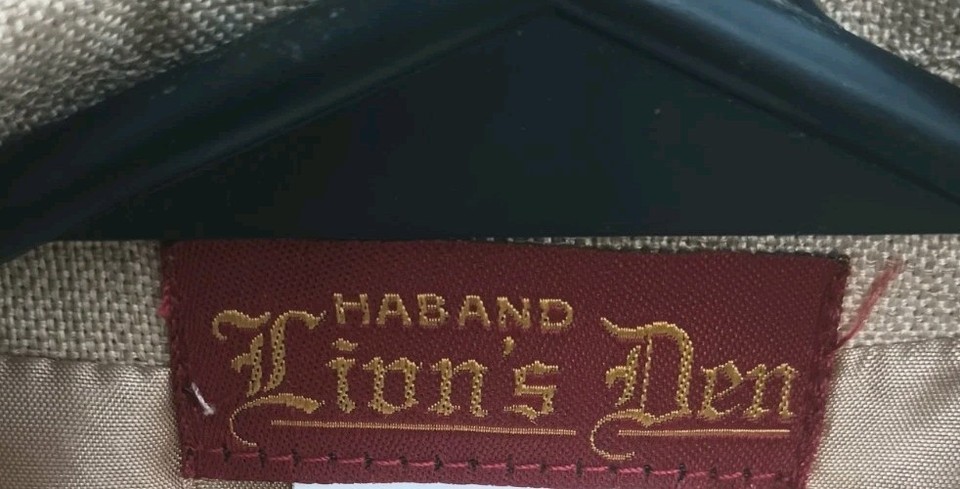 Haband Lions Den 42S Men Tan Lined 2 Button Jacket Blazer Office ...