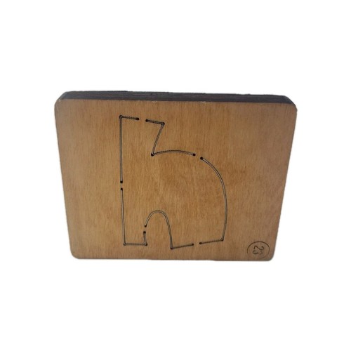 Accucut “Fun House H” 4" Alphabet Die Ellison School Scrapbooking Die ...