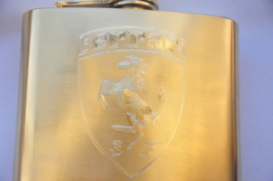 Hip Flask Stainless Steel Drink 6oz Flasks Alcohol 24k Gold Plated ...