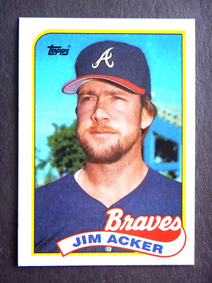 Jim Acker #244 Topps 1989 Baseball Card (Atlanta Braves) E | eBay