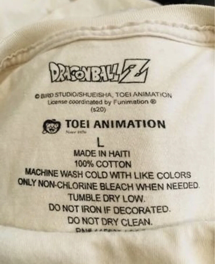 Vintage Goku Anime Official Dragon Ball Z Shirt Japanese Writing | eBay