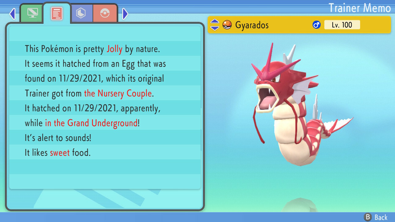 Ultra Shiny 6IV Gyarados Pokemon Brilliant Diamond Shining Pearl Red ...