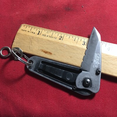 Gerber Ridge Folding Knife Money Clip/Key Ring K.I.S.S. KISS TIAWAN ...