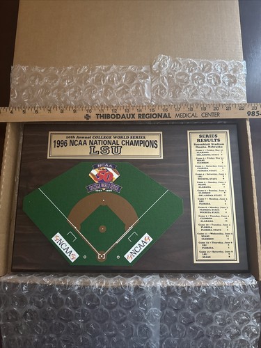 LSU Tigers Baseball 1996 National Champions Wooden Plaque Sign | eBay