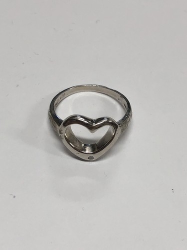 925 Sterling Silver Heart Design Ring 2.8 Grams Size 7 (GS) | eBay