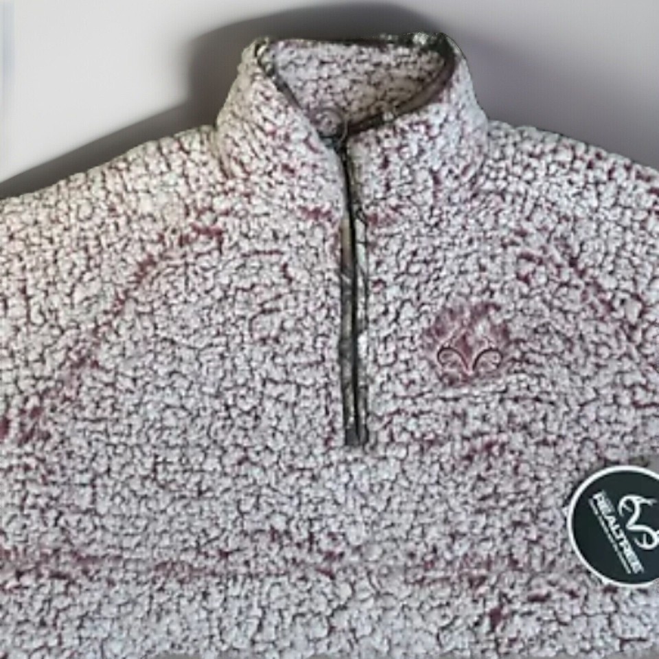 Realtree Women’s Pink & White Sherpa Fleece Size M- NWT Pullover | eBay