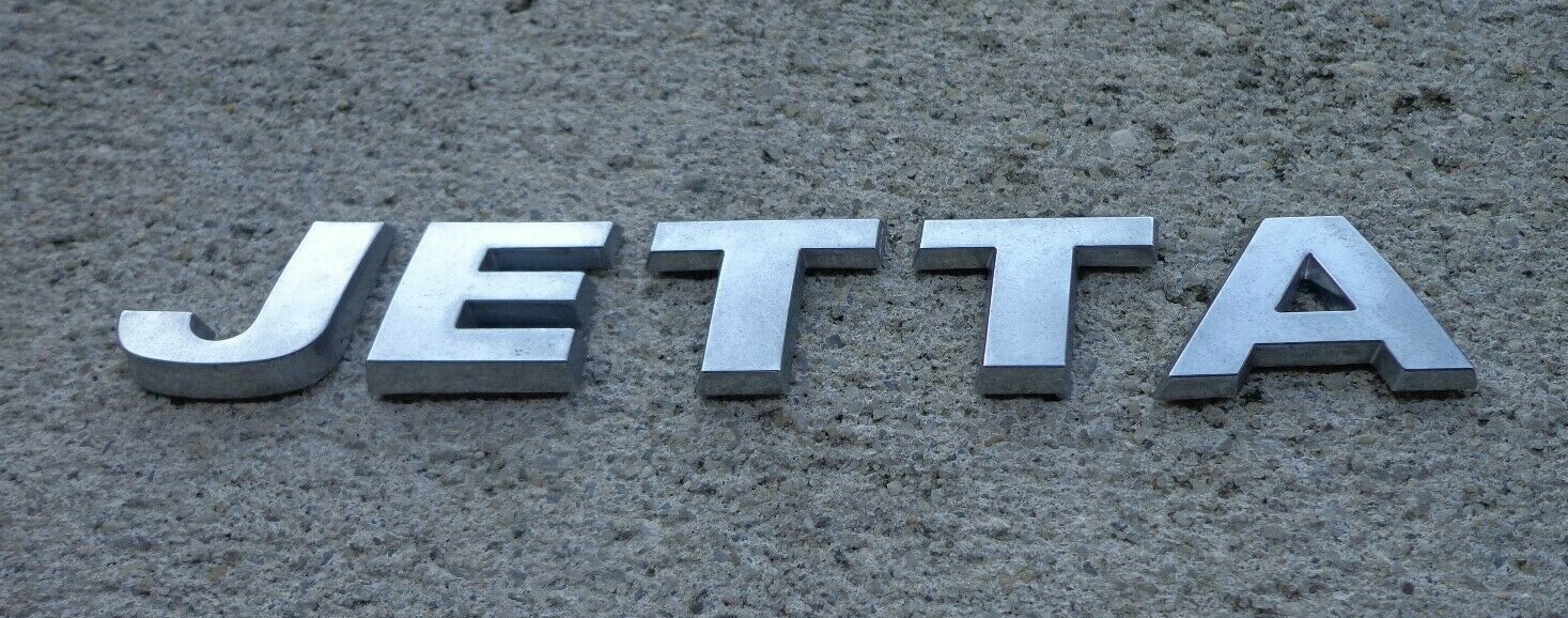 VW Volkswagen Jetta emblem letters OEM Genuine Factory Stock badge ...