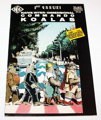 Naive Inter-Dimensional Commando Koalas 1-1986 Independent Comics ICG ...