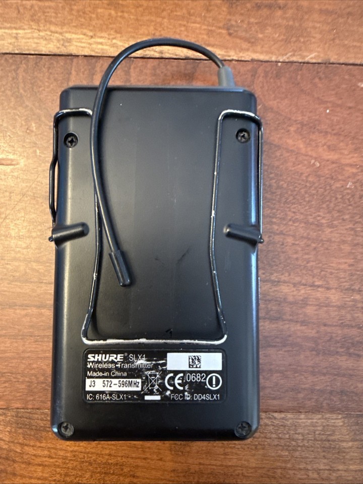 Shure SLX1 Wireless Bodypack Transmitter, J3 572-596 MHz, USED | eBay