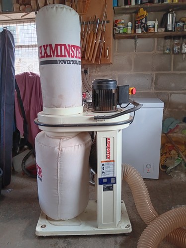 Axminster Dust Extractor and Chip Collector, 240V, 100mm Tubing X2mt ...