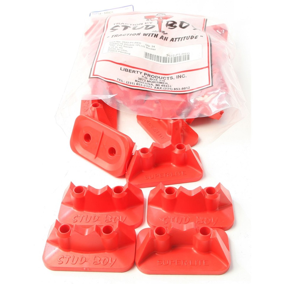 Stud Boy Super-Lite Pro Series Double Backers .75" - 24/Pack Red 2522 ...