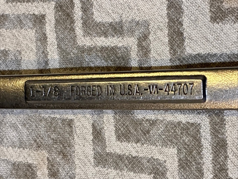 CRAFTSMAN TOOLS 44707 1-1/8" 12 POINT COMBINATION WRENCH FORGED in THE ...