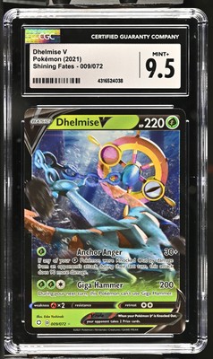 Pokémon Dhelmise V #009/072 English CGC 9.5 2021 Pokémon Shining Fates ...
