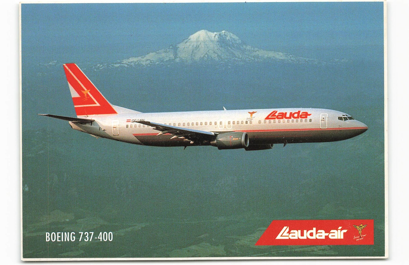 Airline LAUDA AIR Boeing 737-400 Sticker 5.75" x 4" A2 AUC1. | eBay