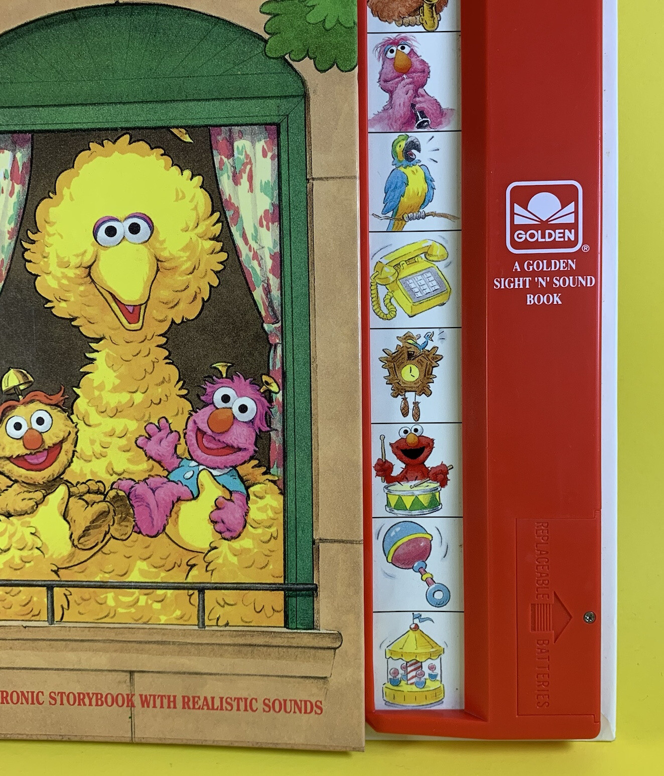 VINTAGE 90’s SESAME STREET BABY SITTING WITH BIG BIRD GOLDEN SOUND ...