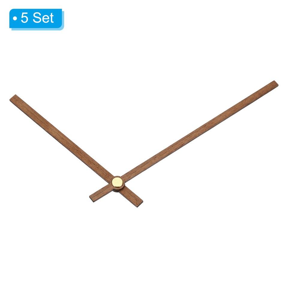 Clock Hands Kit, 5 Set Wooden Mechanism Clock Hand Parts for 14 Inch ...