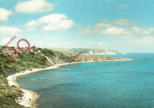 Postcard::Swanage, Durlston Bay, Swanage Bay, Ballard Cliff and ...