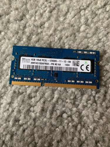 SK Hynix SO-DIMM Memory RAM 4GB 1Rx8 PC3L-12800S 11-12-B4 HMT451S6AFR8C ...