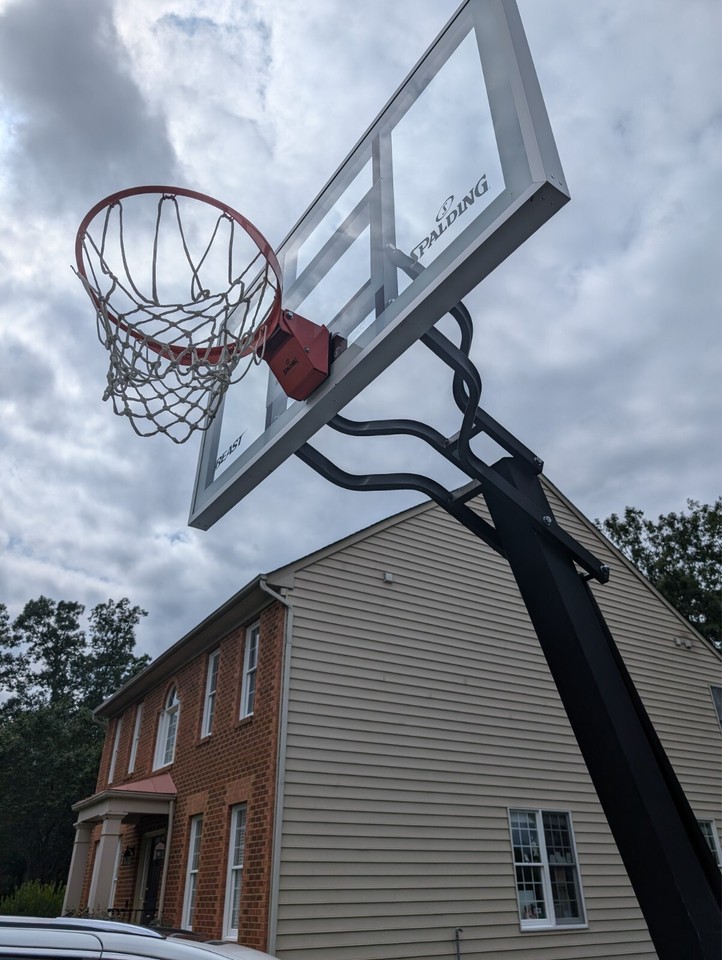 The Beast Portable Basketball Hoop By Spalding - SPA0012 - 60” Glass ...