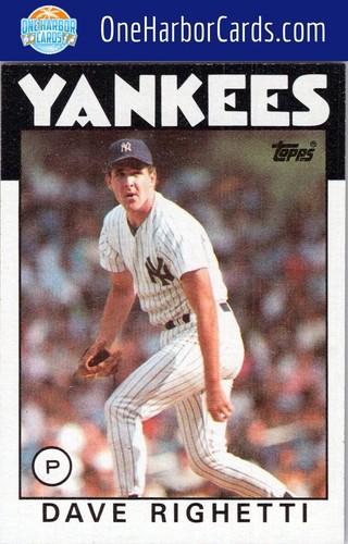 1986 Topps New York Yankees #560 Dave Righetti | eBay