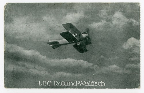 L.F.G. ROLAND-WALFISCH Bi-Plane in Flight. Company Issued Postcard | eBay