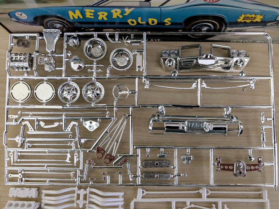 ULTRA RARE! ORIGINAL VINTAGE JOHAN OLDS 442 FUNNY CAR KIT *COMPLETE ...