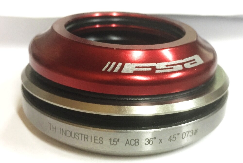 FSA ORBIT ACB Headset 1-1/8"-1.5" For tapered fork steerer Red ...