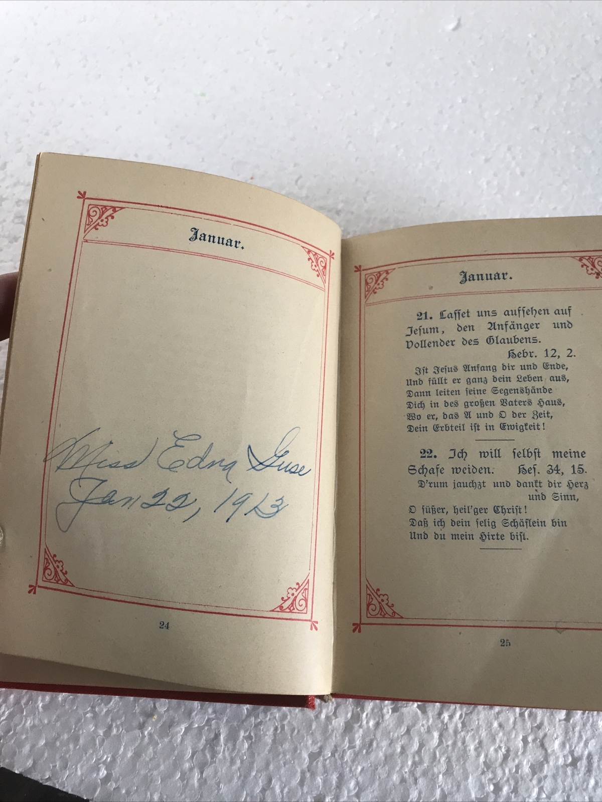 German Forget Me Not Christliches Vergissmeinnicht 1900 Daily Scripture ...