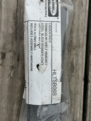 Hubbell NEXTFRAME Ladder Rack, Triangle Wall Support, 6", Black | eBay