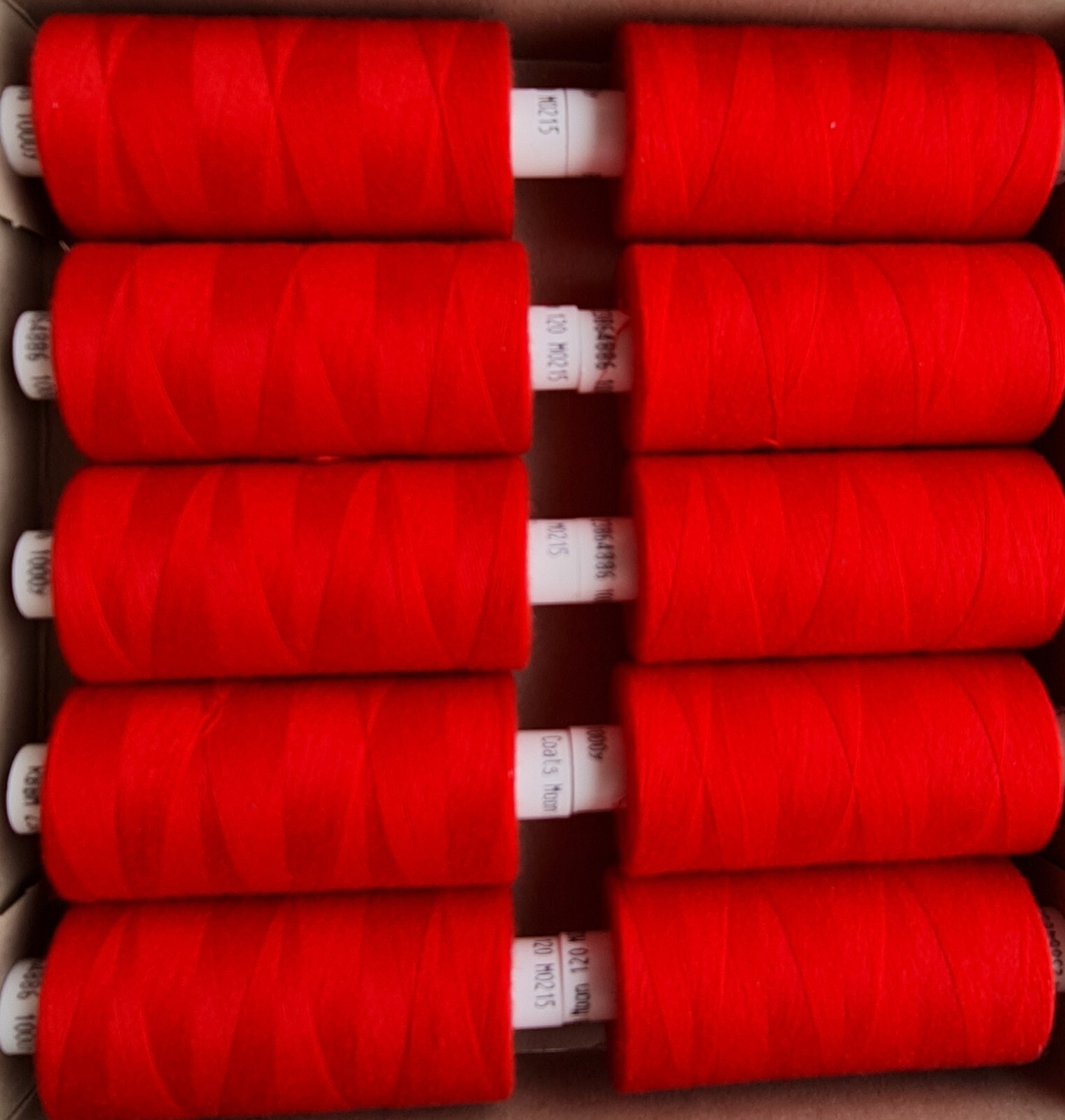 COATS MOON TKT-120 SPUN POLYESTER SEWING & OVERLOCKING THREAD 10 X1000Y ...