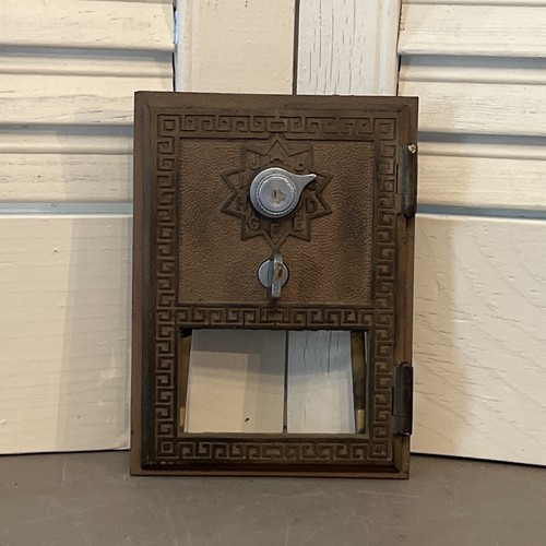 Vintage Antique Brass US Post Office Mail Box Doors 1960’s Combination ...