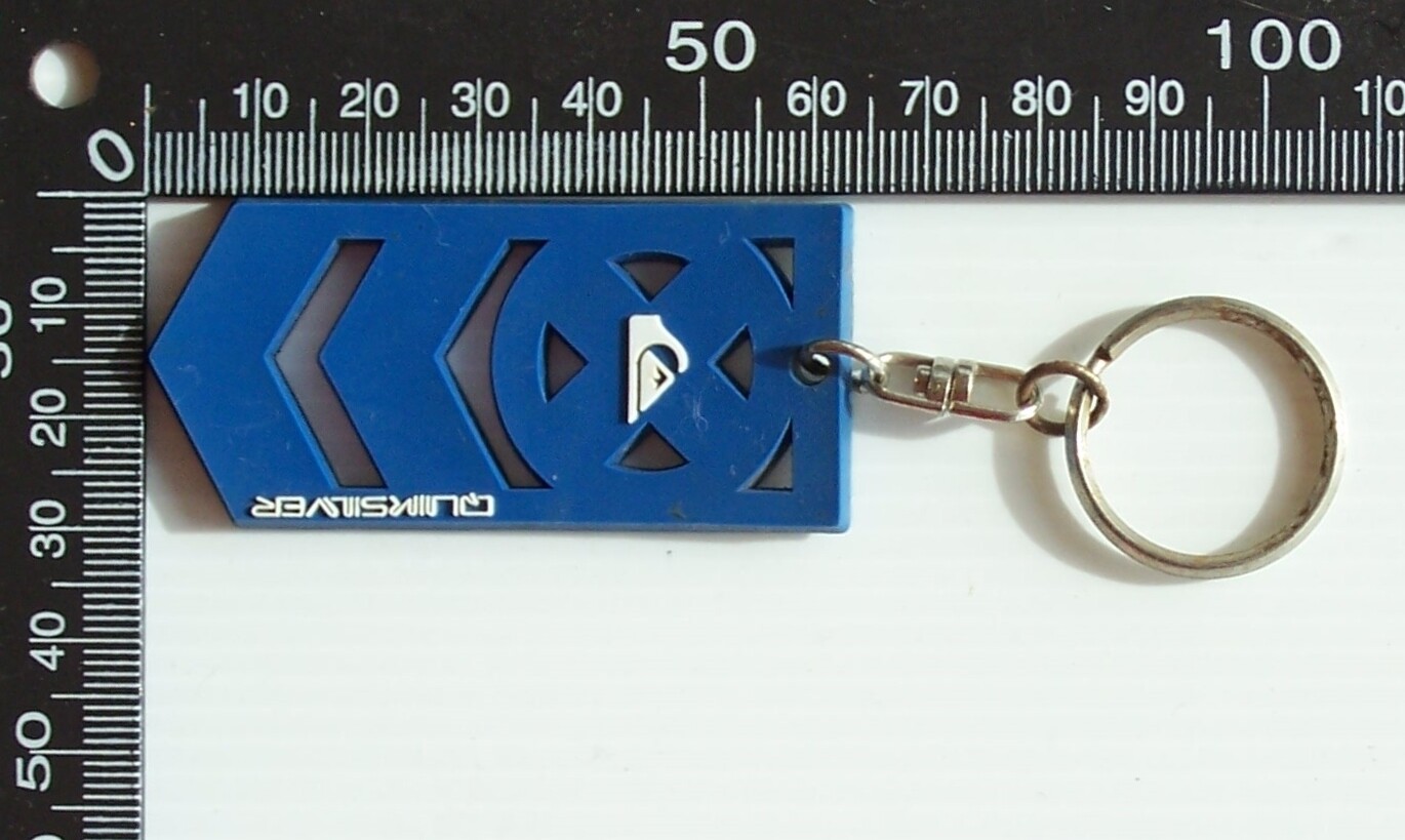 VINTAGE QUIKSILVER BOARDRIDING CO AUSTRALIA SOUVENIR RUBBER KEY CHAIN ...