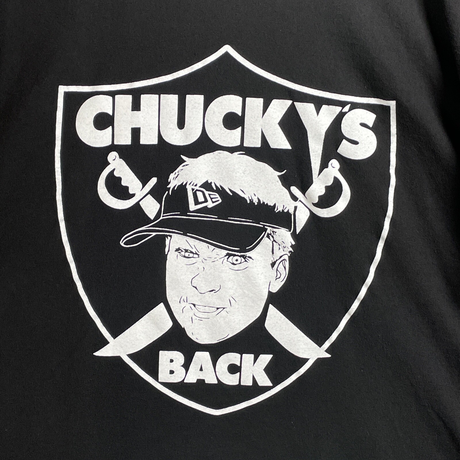 Rare Dope Era Chucky Raider Nation T-Shirt Men’s Larg… - Gem