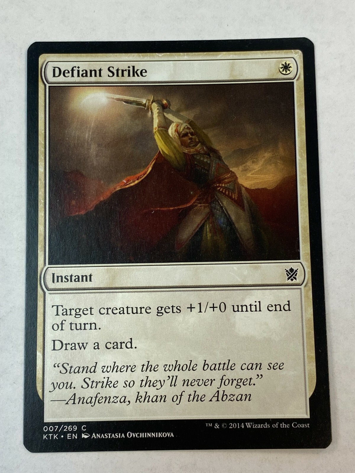 Defiant Strike - Magic the Gathering MTG Khans of Tarkir Single Card | eBay