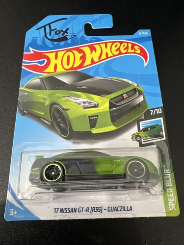 Hot Wheels 2017 Nissan GT-R (R35) GUACZILLA MOC JDM Godzilla 7/10 Speed ...