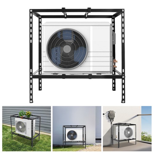 Air Conditioner Unit Support Bracket Black Stand Bracket Split Ground ...