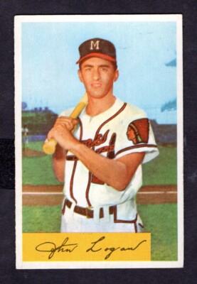 1954 BOWMAN JOHNNY LOGAN CARD NO:80 NEAR MINT CONDITION | eBay