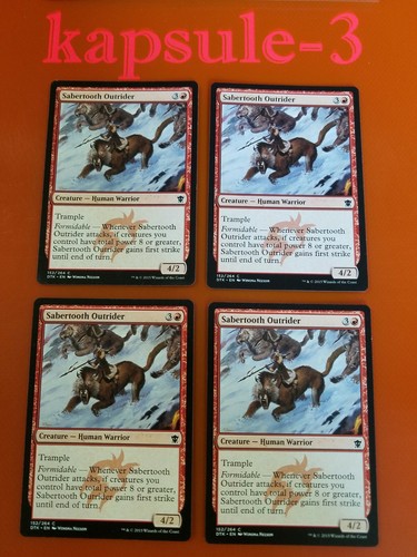 4x Sabertooth Outrider | Dragons of Tarkir | MTG Magic Cards | eBay