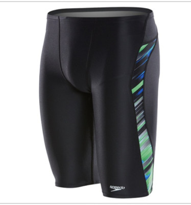 SPEEDO Reigning Light Powerflex Eco Black Blue Green Swim Jammer Boys ...