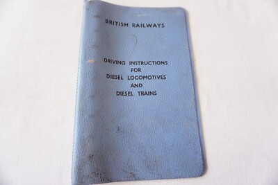 c1960s British Rail Diesel Locomotive Railway Drivers Rule Book Empty ...
