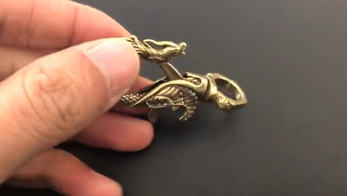 Pure Brass Phoenix Key Chain Pendant Waist Buckle Clasp Keychain ...