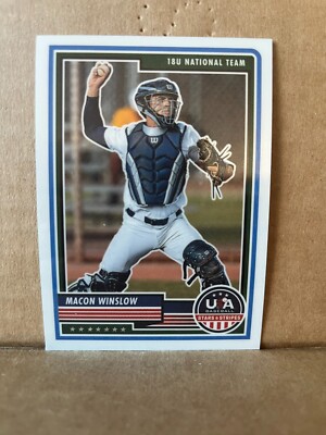 Macon Winslow 2023 Panini Stars & Stripes USA Baseball Optichrome Base ...