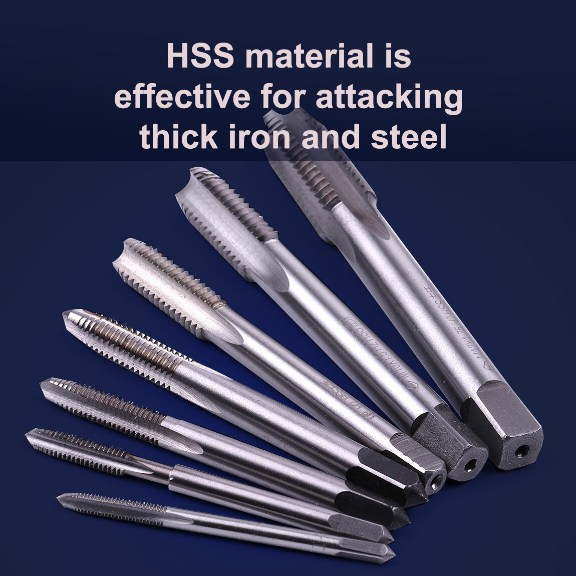 HSS Metric Hand Machine Tools M3-M20 11 Sizes Left Hand Thread Tap ...
