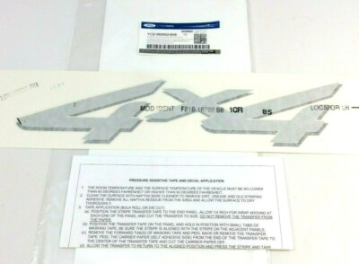 2000-2004 Ford F-250 F-350 Super Duty 4x4 Silver Black Bedside Transfer ...