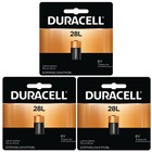 3 28L Duracell 6V Lithium Batteries (L544, PX28L, 2CR11108, Photo ...