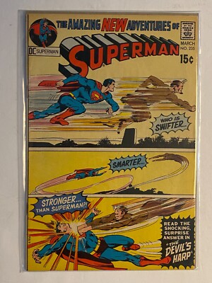 Superman No. 235 March 1971 DC Comics "The Devil's Harp" VF+ | eBay