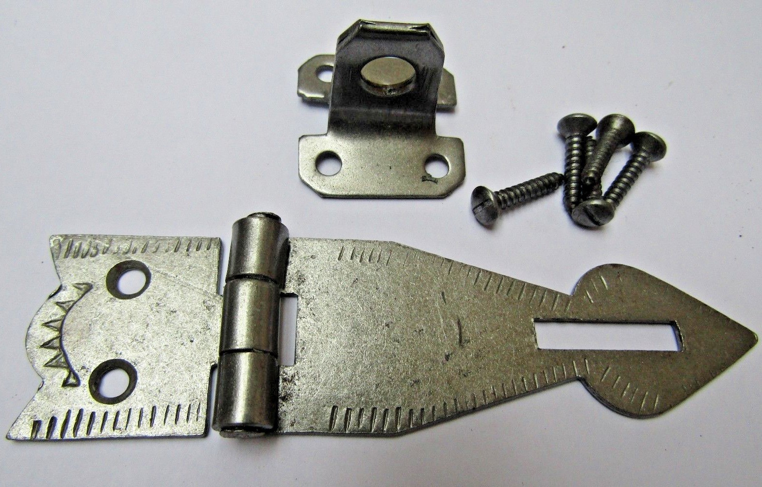 Decorative Safety Hasp and Staple Door Latch Lock For Blanket Box Chest ...