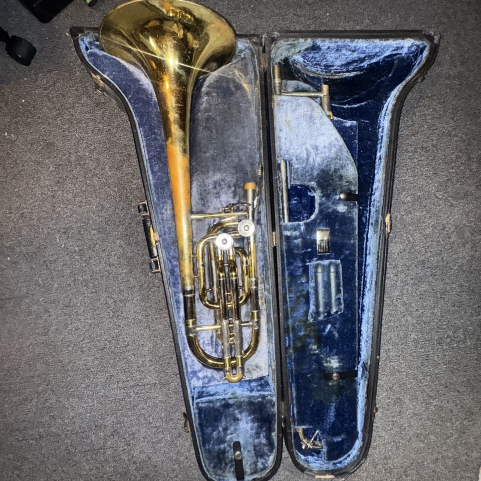 Bach Corporation 50B2L Bass Trombone Lacquer LW Nickel Slide Bb/F/Eb ...