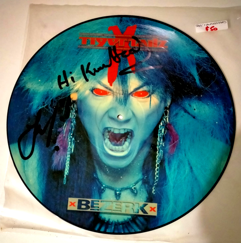 TIGERTAILZ - BEZERK LP - UK PICTURE DISC - AUTOGRAPHED | eBay Australia