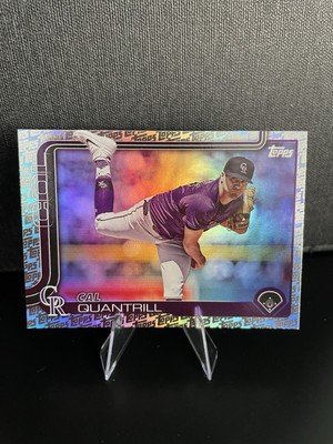 2025 Topps Series 1 Cal Quantrill #301 Topps Foil Pattern Colorado ...